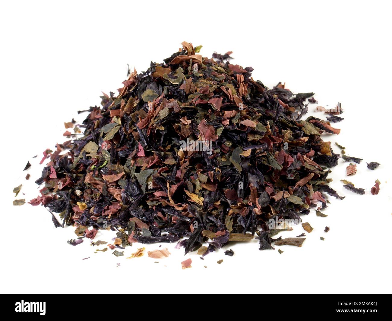 Dried Seaweed Mix Salad isolated on white Background Stock Photo - Alamy
