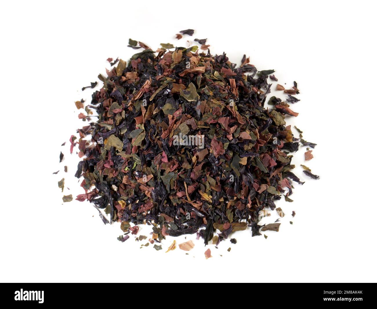 Dried Seaweed Mix Salad isolated on white Background Stock Photo - Alamy