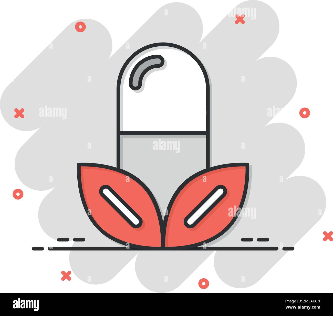 Vitamin pill note icon in comic style. Capsule cartoon vector ...