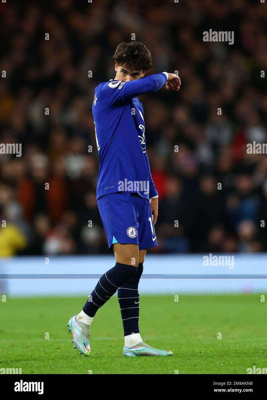 London, England, 12th January 2023. Joao Felix of Chelsea during the ...