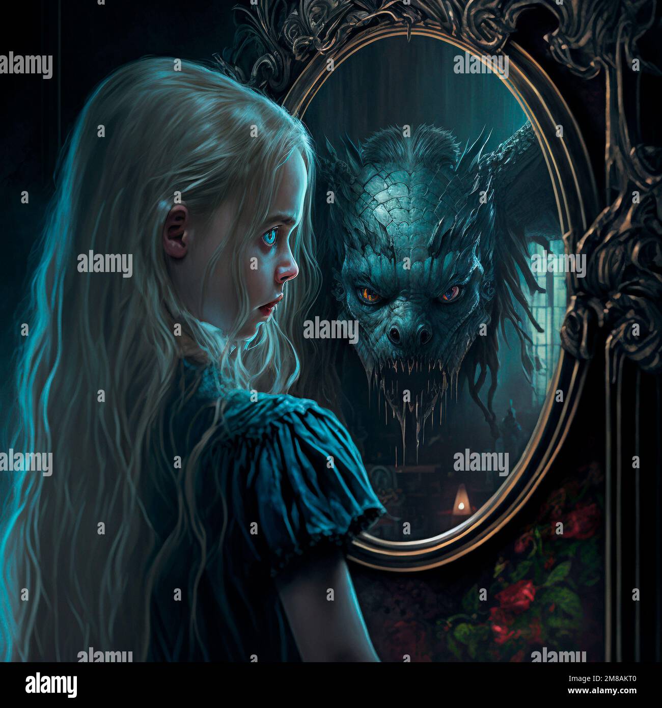 Mirror reflection evil hi-res stock photography and images - Alamy