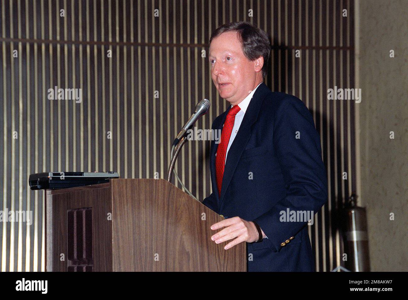 Sen. Mitch McConnell of Kentucky speaks during a visit to the U.S. Army ...