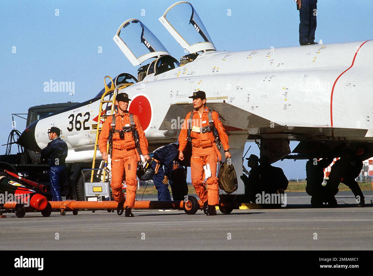 The pilot and co-pilot of an RF-4E Phantom II aircraft, both members of ...