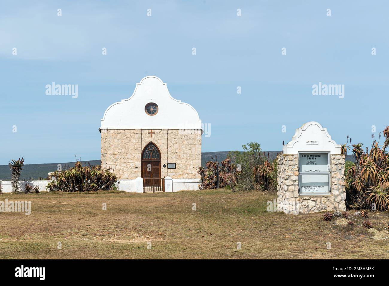 Witsand, South Africa - Sep 24, 2022: Front view of the historic Barry ...