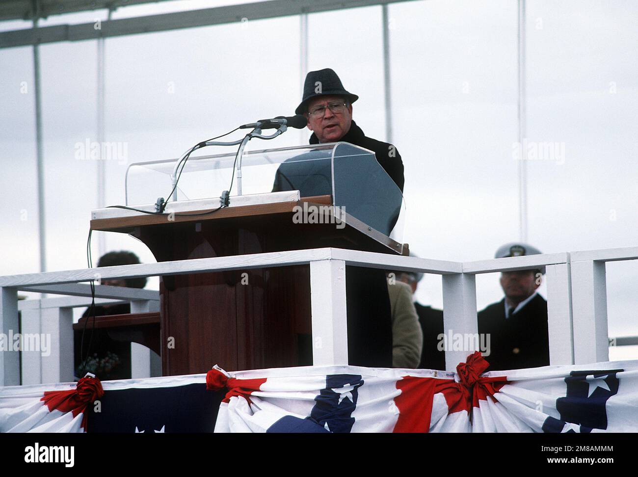 Howard H. Baker Jr., former U.S. Senator from Tennessee, speaks during ...