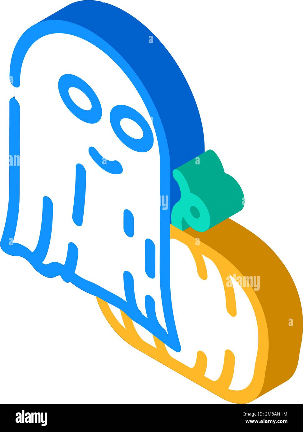 halloween ghost isometric icon vector illustration Stock Vector Image & Art - Alamy