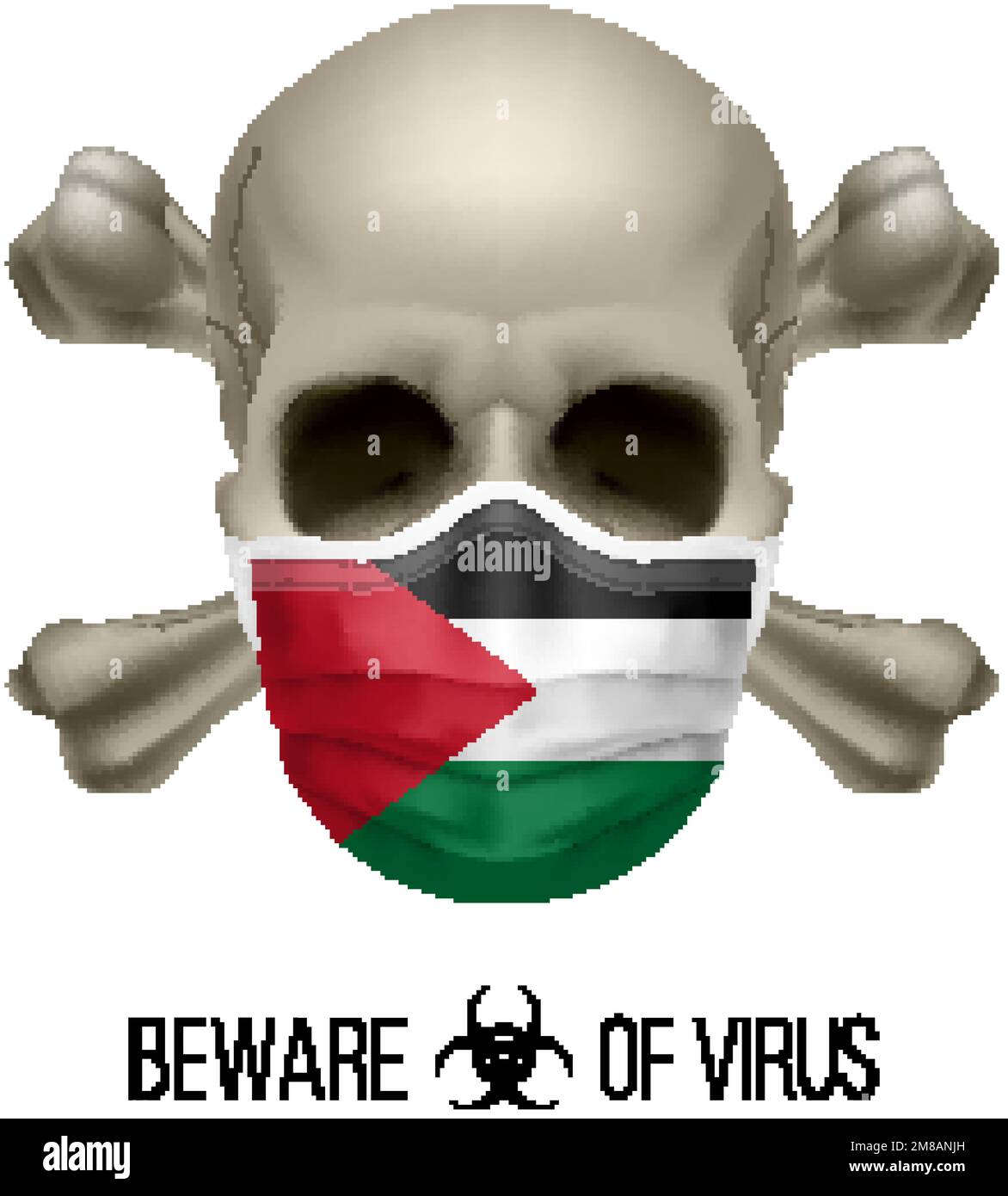 Palestine coronavirus mask Stock Vector Images - Alamy