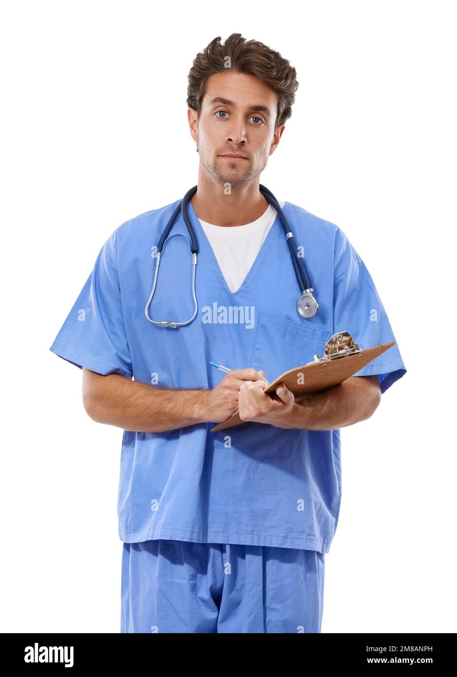 Portrait medical doctor holding charts hi-res stock photography and ...