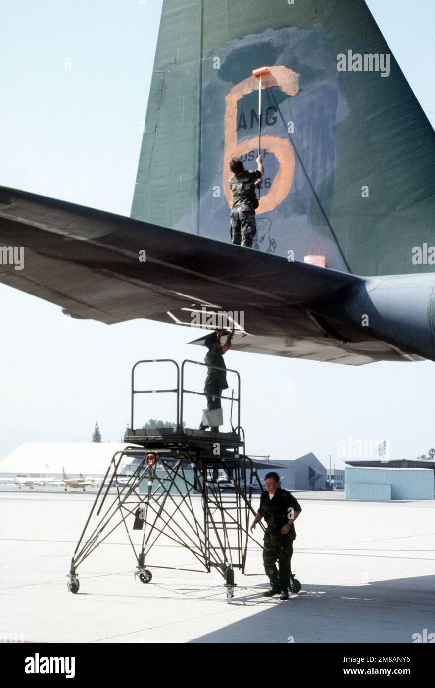 Maintenance personnel from the 146th Tactical Airlift Wing, California ...
