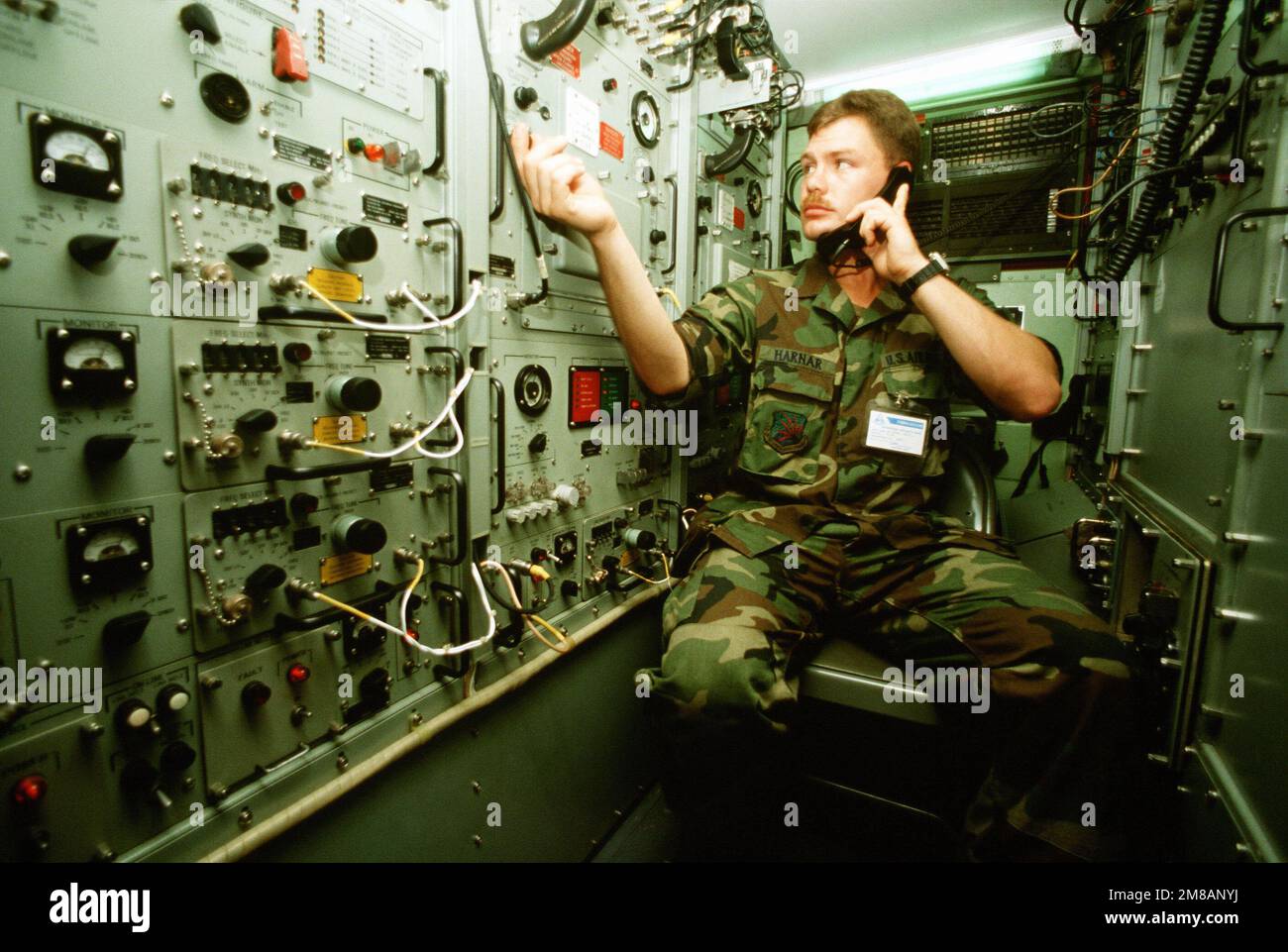 SGT Joseph Harnar of Detachment 4, 4th Combat Communications Squadron ...