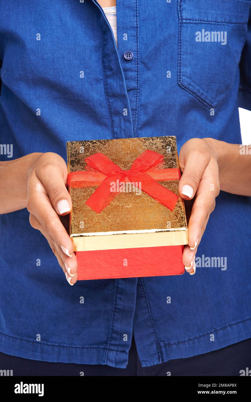 African woman unwrap gift hi-res stock photography and images - Alamy