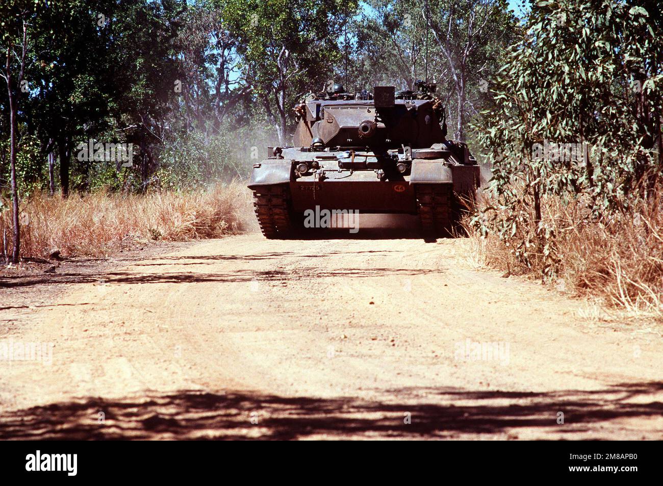 An Australian Army Leopard AS 1 main battle tank from B Squadron, 1ST ...