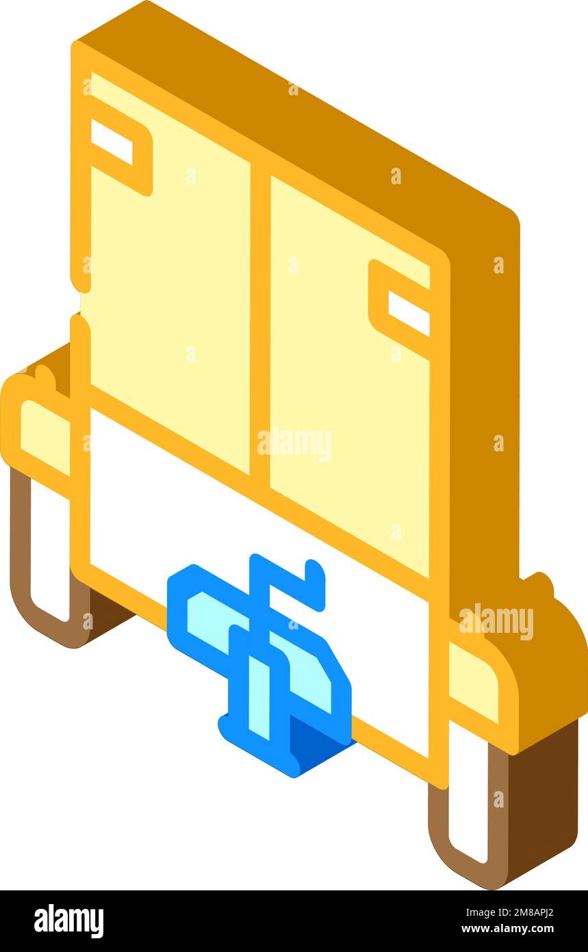 trailer transport vehicle isometric icon vector illustration Stock ...