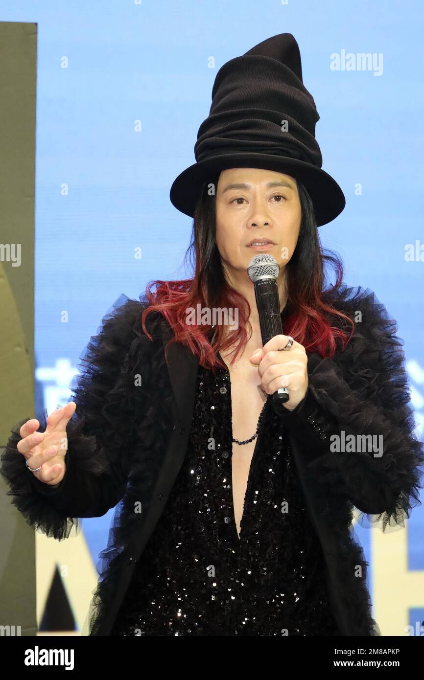 Hong Kong Cantopop male group Grasshopper attended the concert press ...