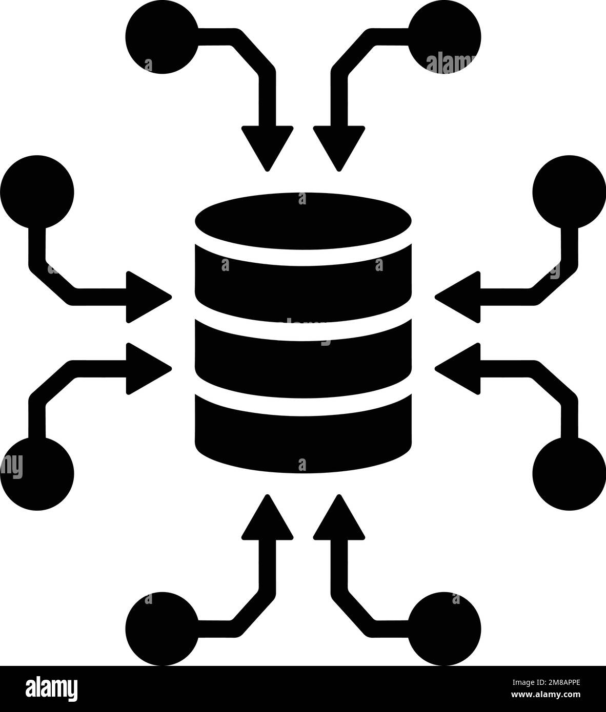 Network server infographics Black and White Stock Photos & Images - Alamy