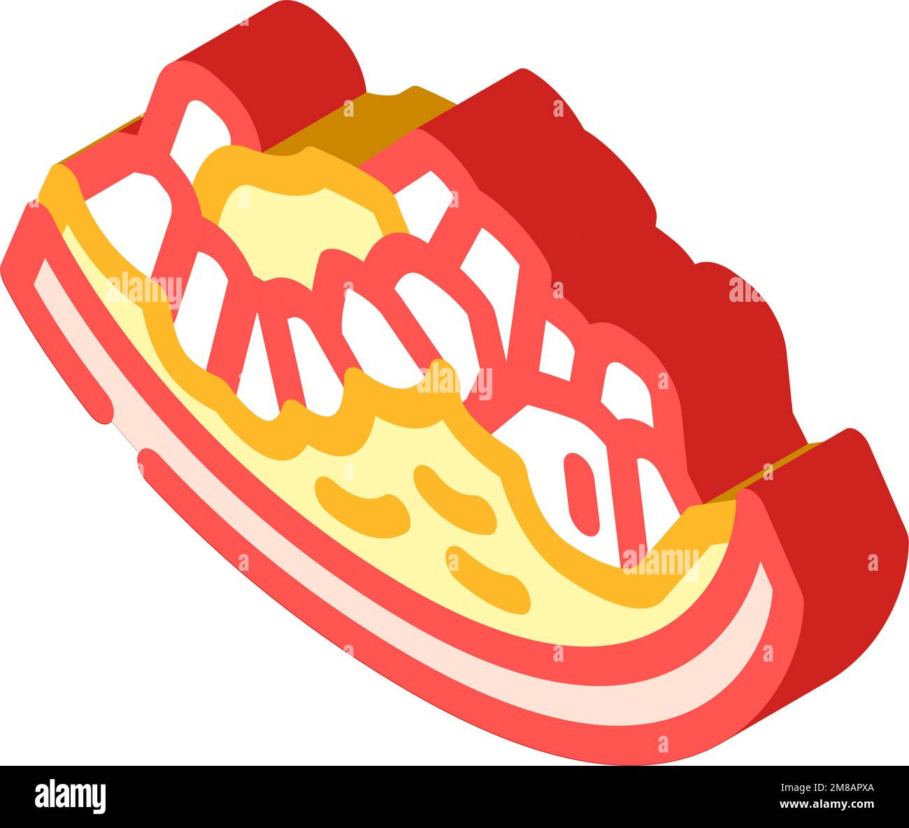 pomegranate delicious cut isometric icon vector illustration Stock ...