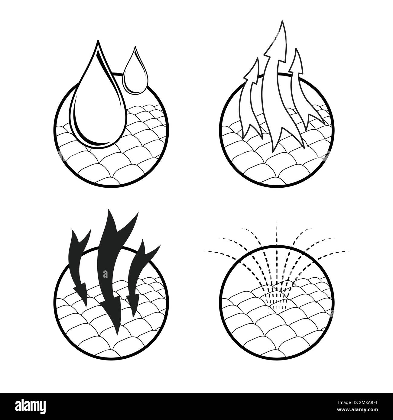 Pads absorbent material texture set Stock Vector Image & Art - Alamy