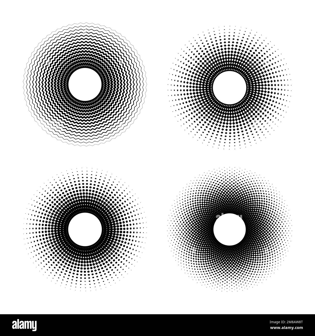 Four seamless circle halftones Stock Vector Image & Art - Alamy