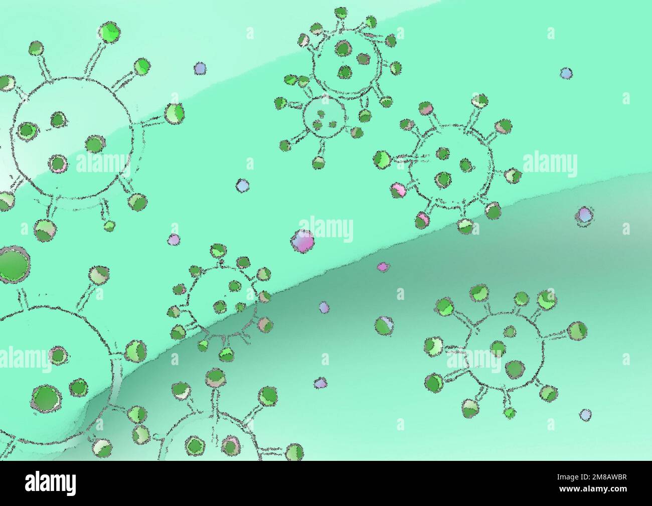 Virus, Viren, Symbole, Grafik, Corona Stock Photo - Alamy