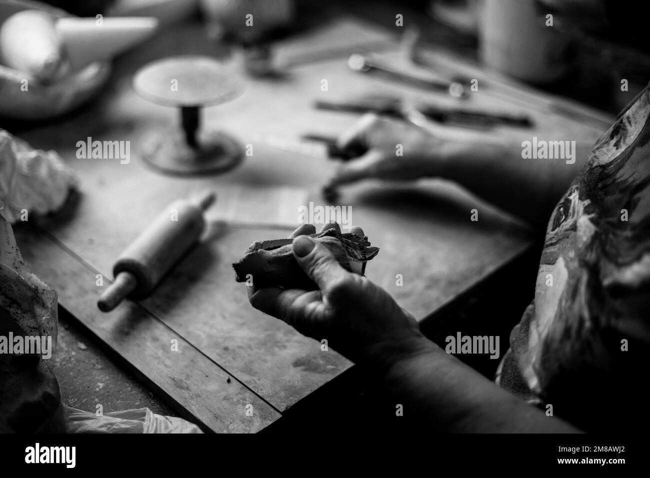 Ceramic figures craft Black and White Stock Photos & Images - Alamy