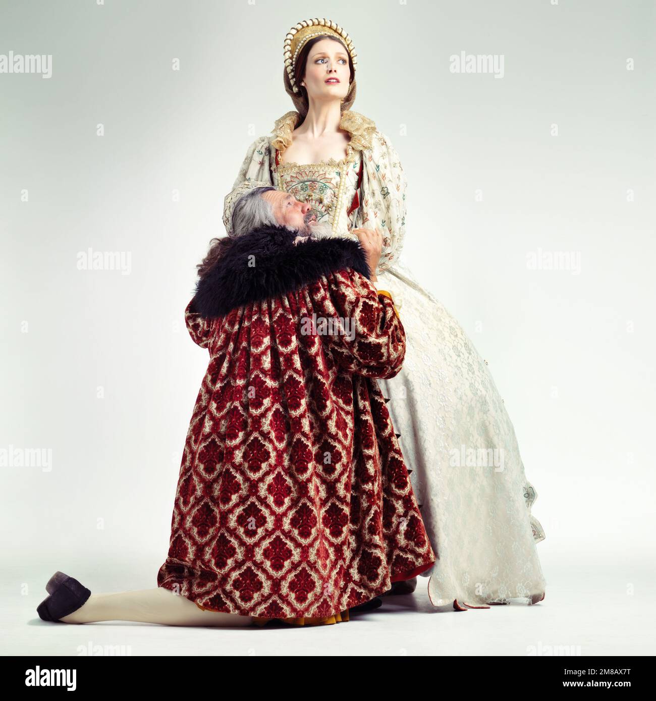 Man woman begging elegant hi-res stock photography and images - Alamy