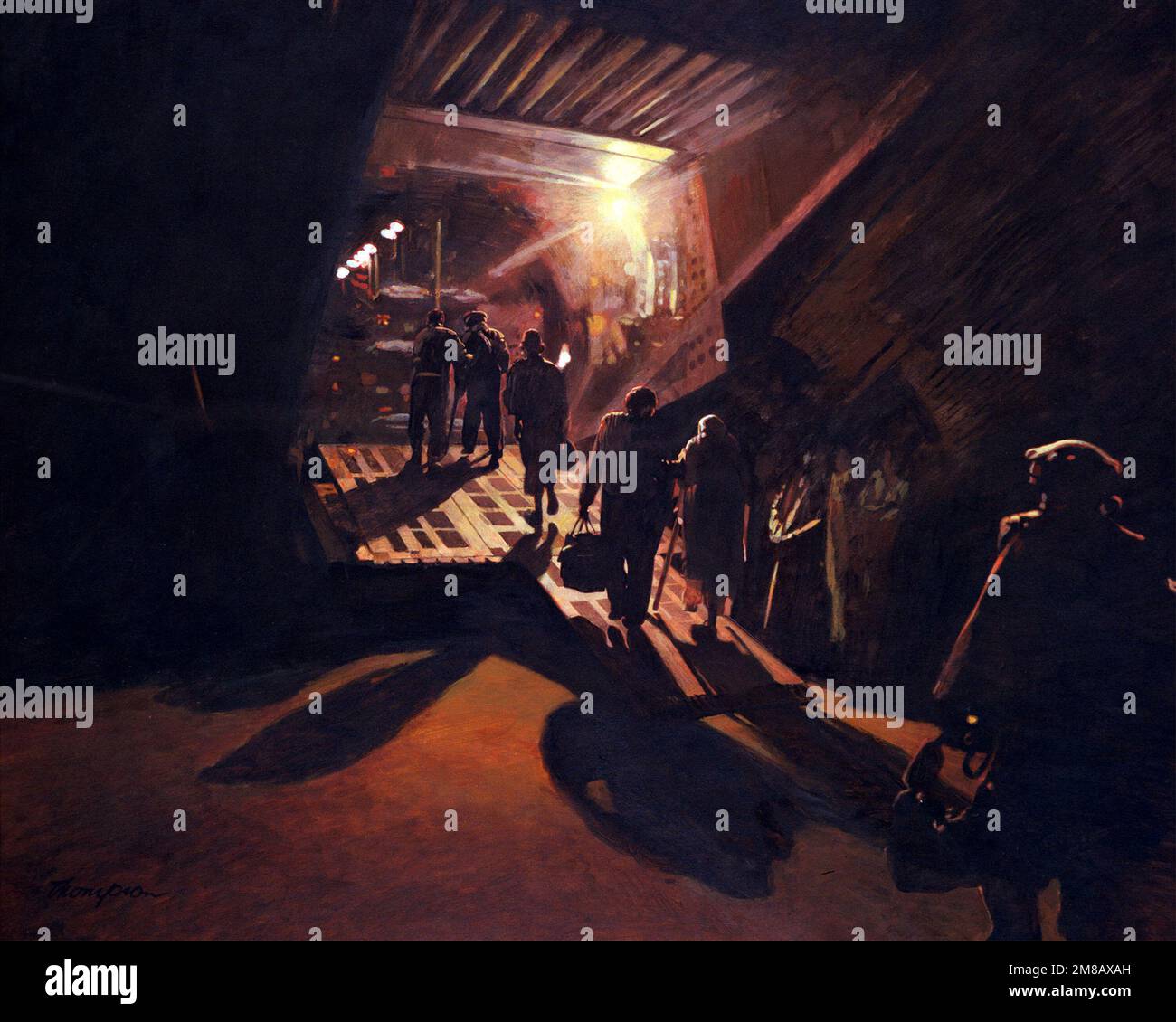 Artwork: "C-141 Loading Wounded Afghan Freedom Fighters"- Artist: John ...