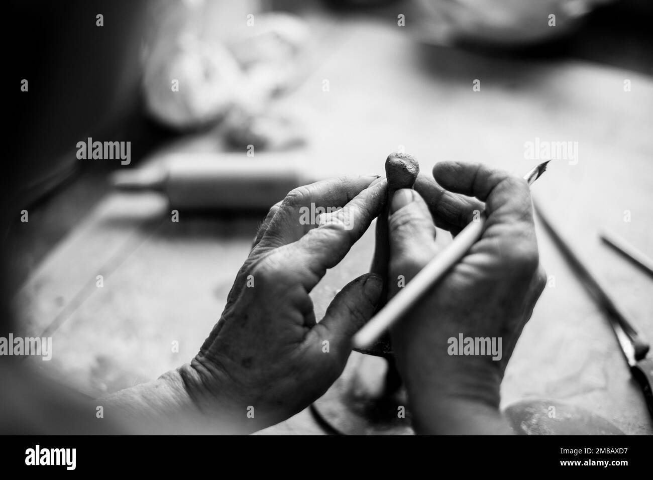 Modeling figures Black and White Stock Photos & Images - Alamy