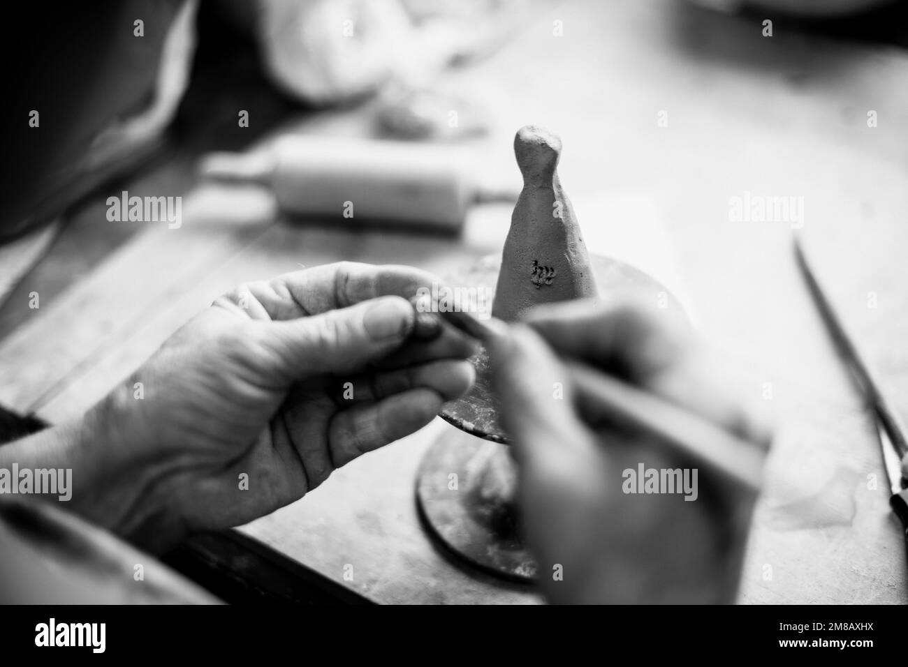 Ceramic figures craft Black and White Stock Photos & Images - Alamy