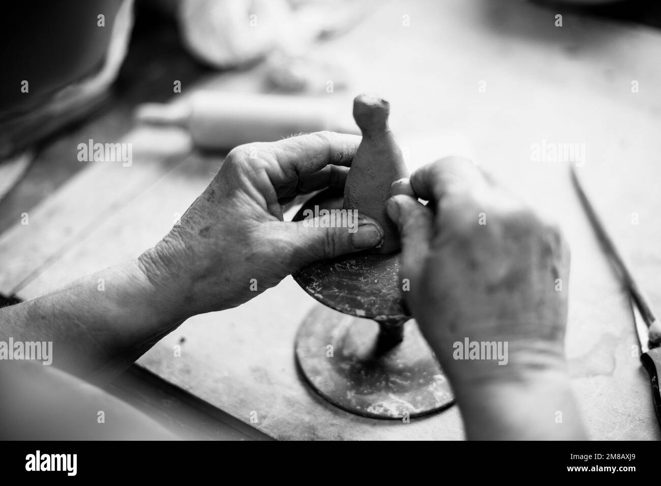 Ceramic figures Black and White Stock Photos & Images - Alamy