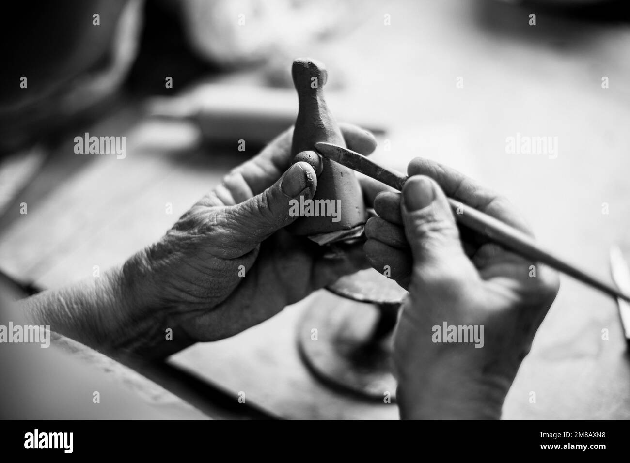 Ceramic figures craft Black and White Stock Photos & Images - Alamy
