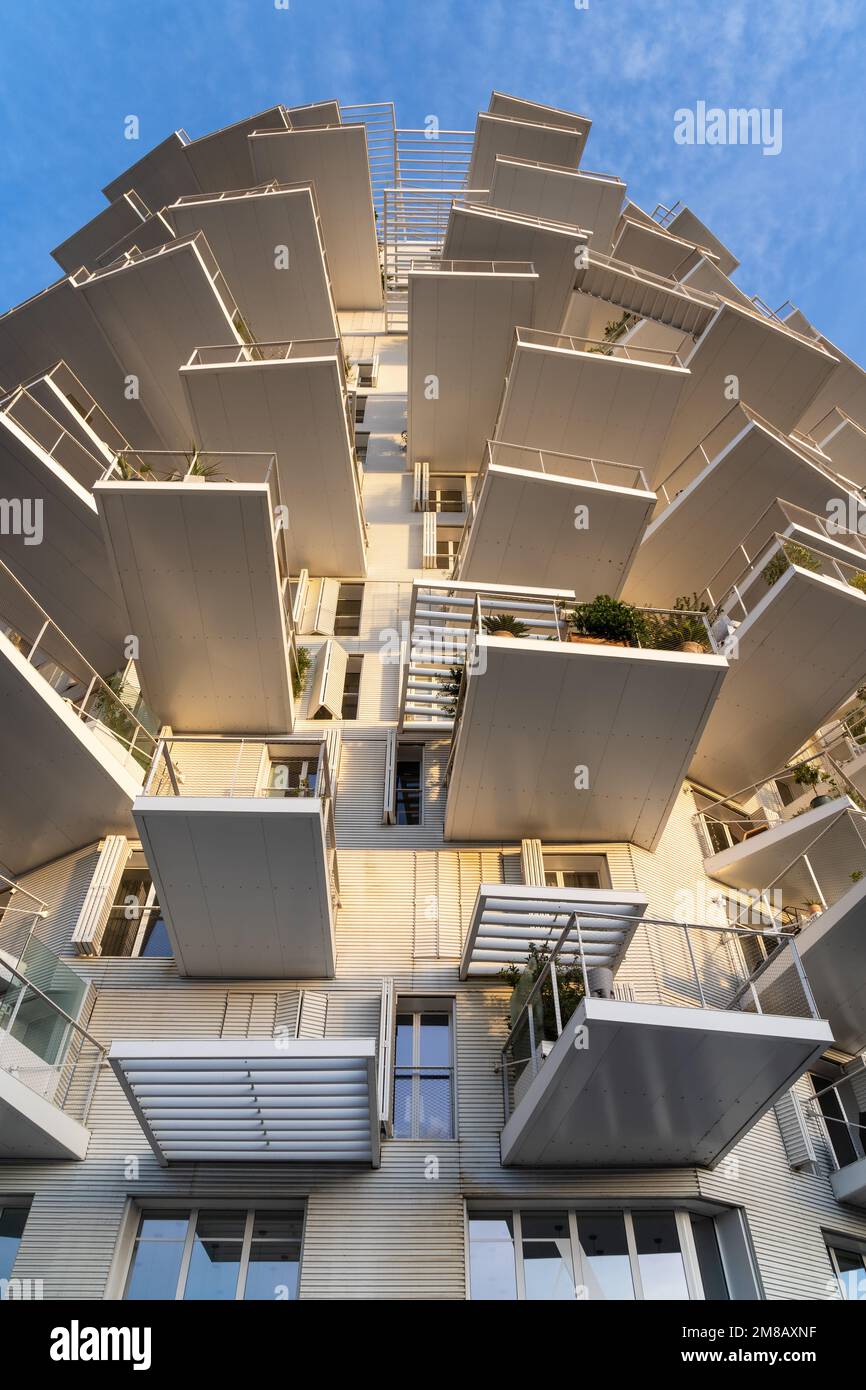 Montpellier, France - 01 12 2022 : Low angle view of famous landmark ...
