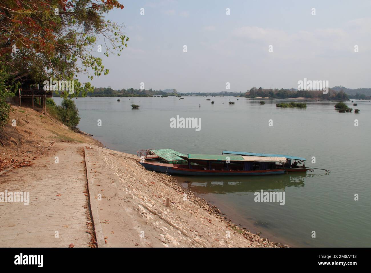 river mekong at khong island (laos Stock Photo - Alamy