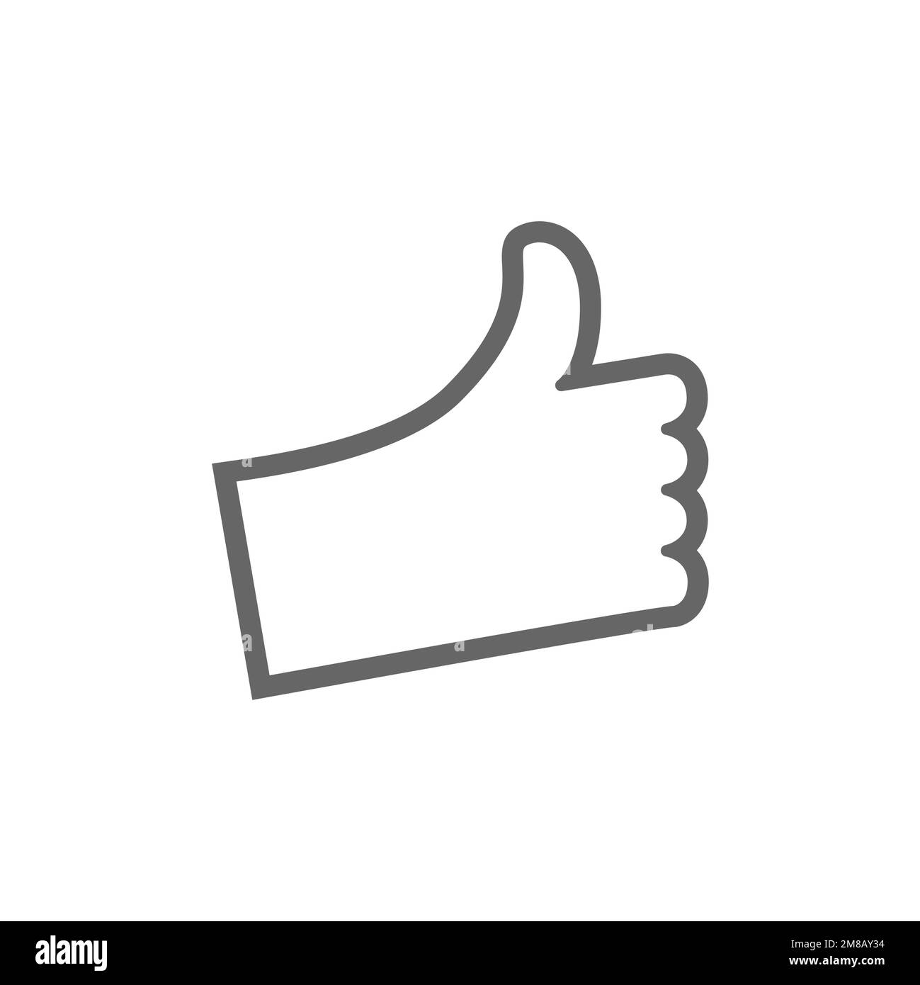 Like icon in flat style, vector illustration Stock Vector Image & Art ...