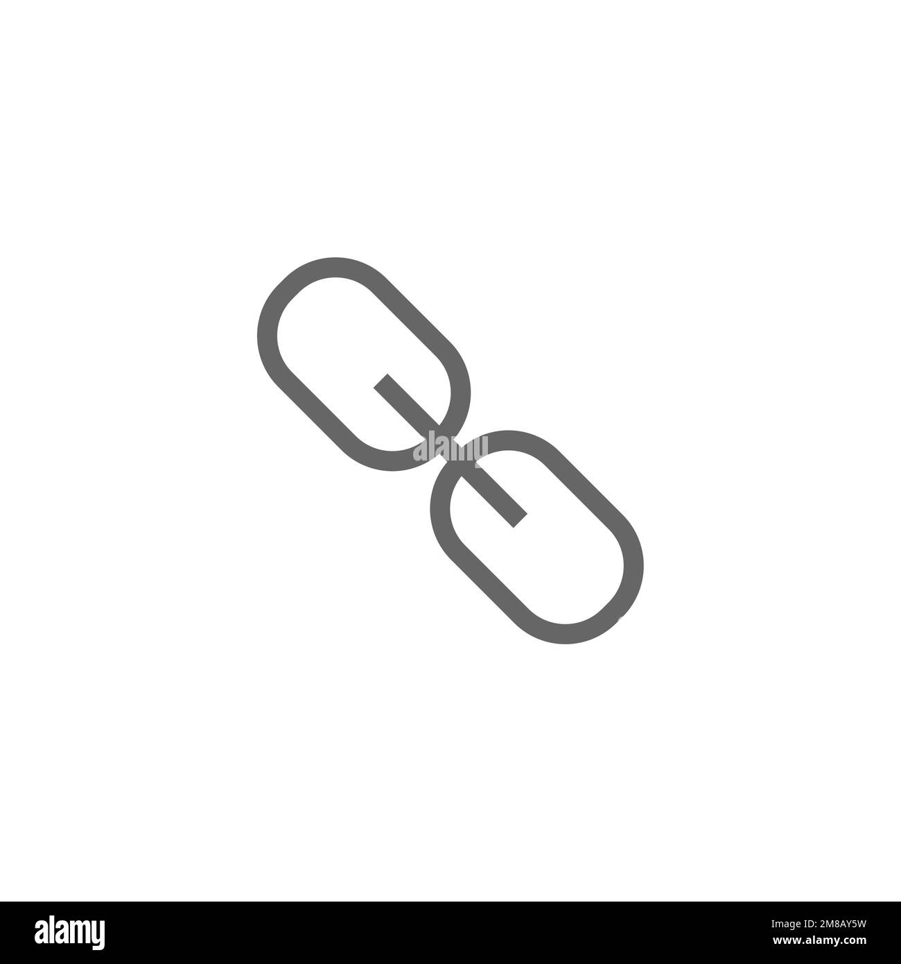 Link icon in flat style, vector illustration Stock Vector Image & Art ...