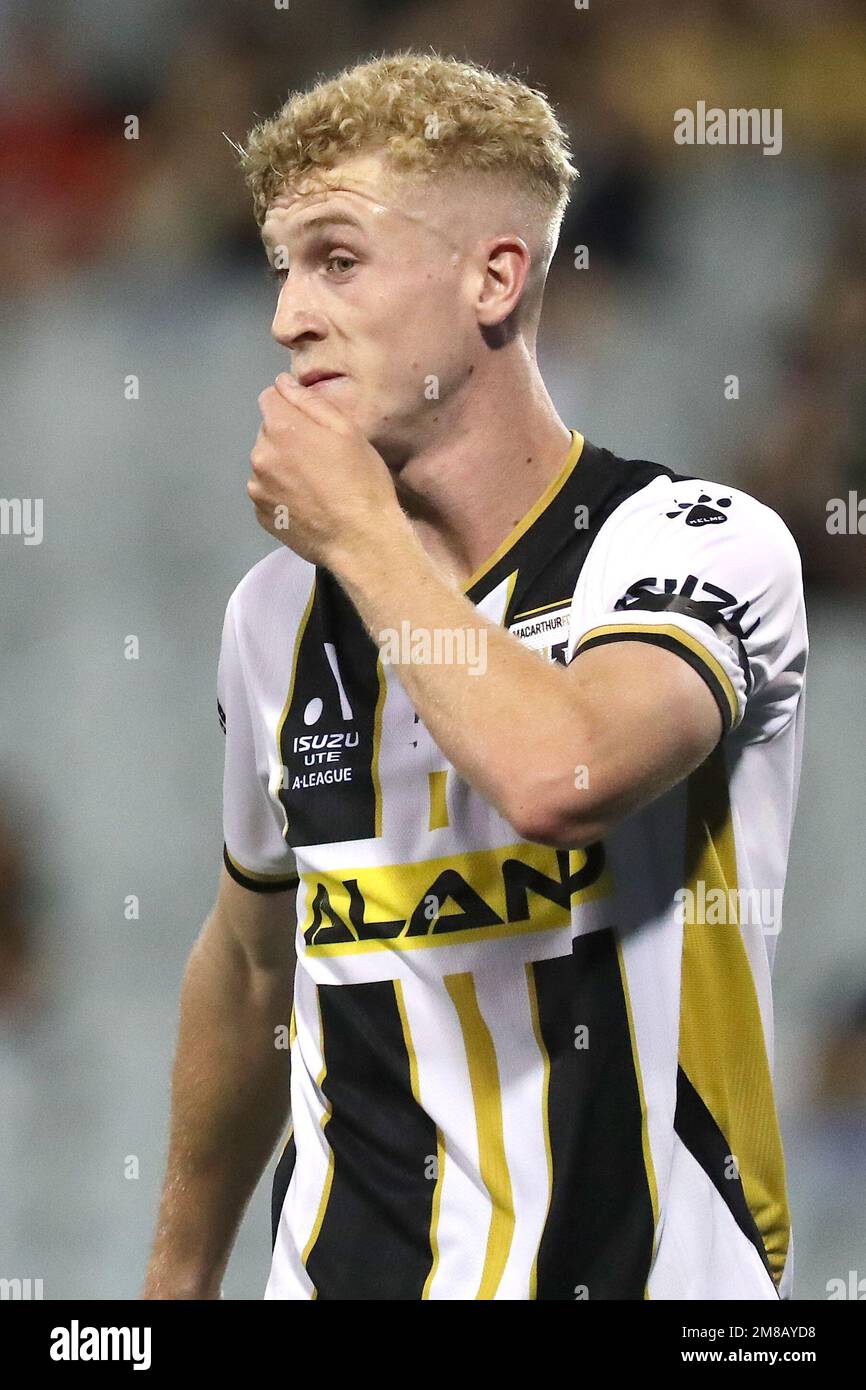Jed Drew of the Bulls reacts during the A-League Men's soccer match ...