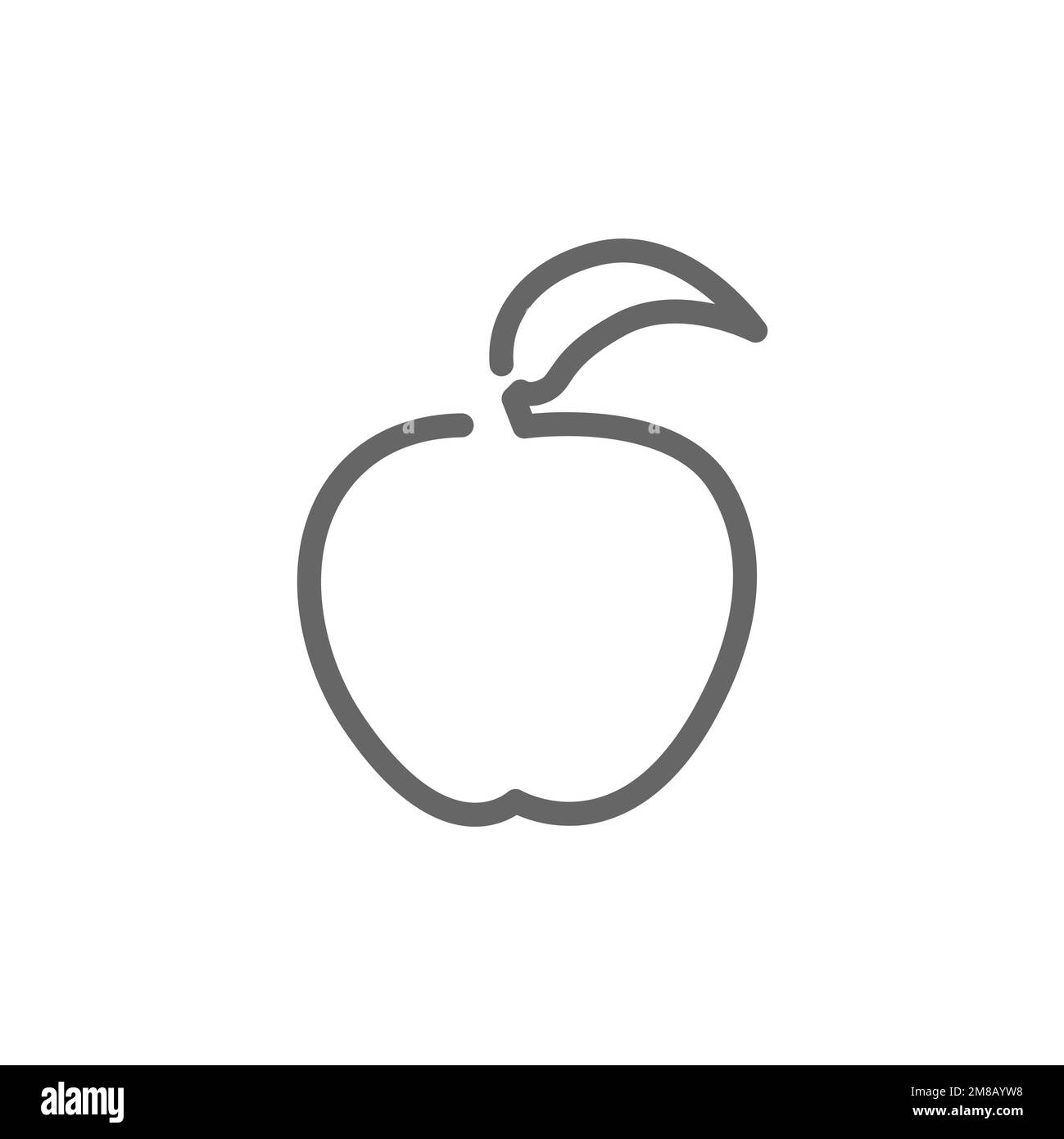 Apple icon, graphic resource template, vector illustration Stock Vector ...
