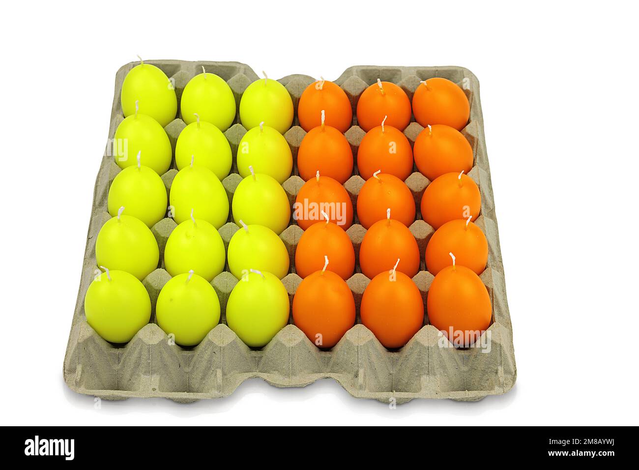 Colored and scented candle in the shape of eggs. Gift for Easter ...