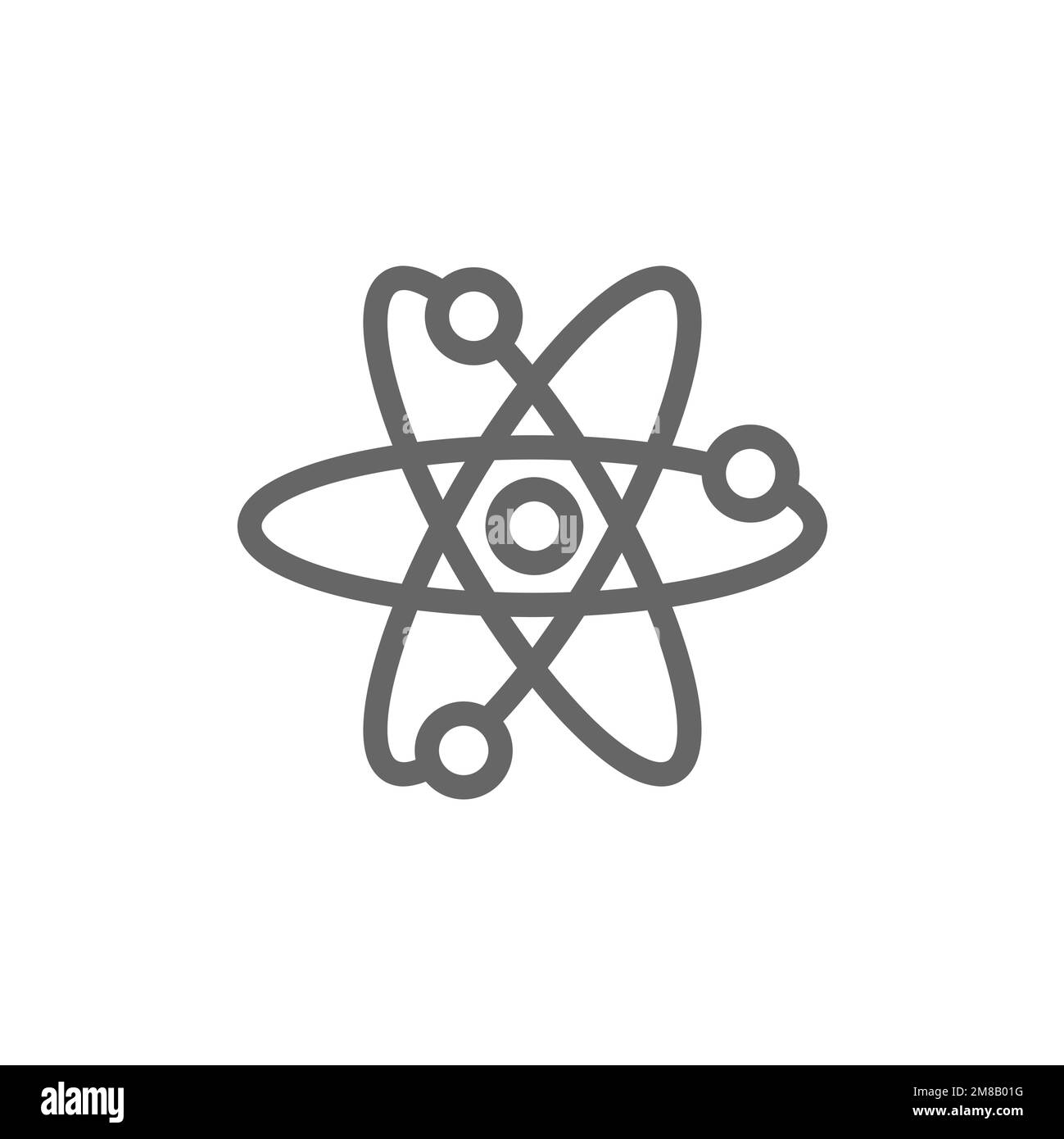 Atomic nucleus icon, graphic resource template, vector illustration ...