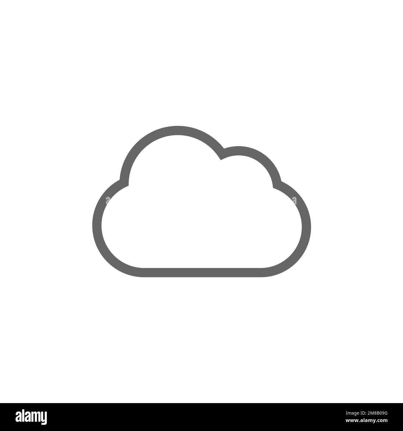 Cloud icon in flat style, vector illustration Stock Vector Image & Art ...