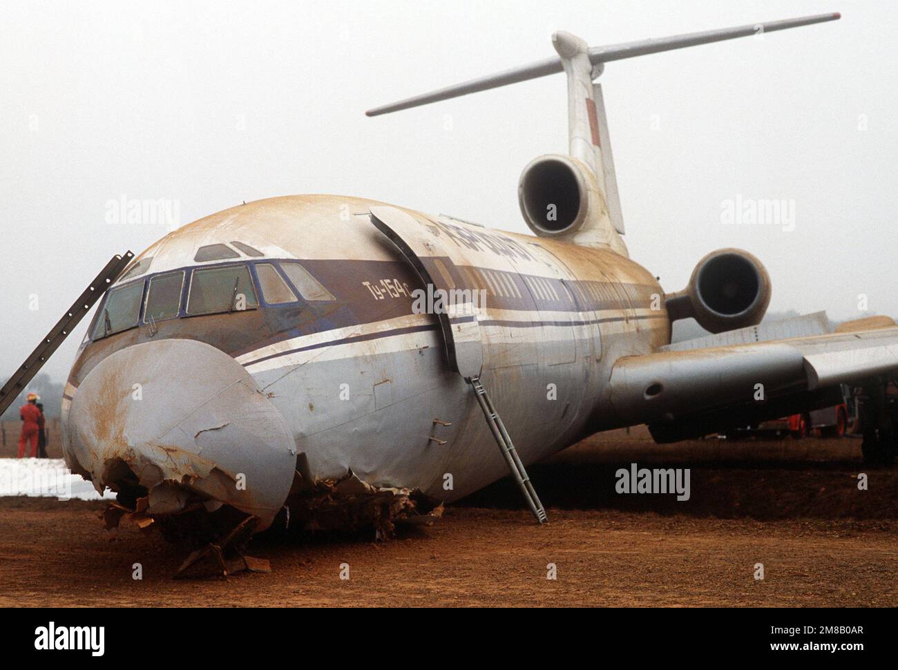 A Tu-154C cargo aircraft from the Soviet national airline Aeroflot ...