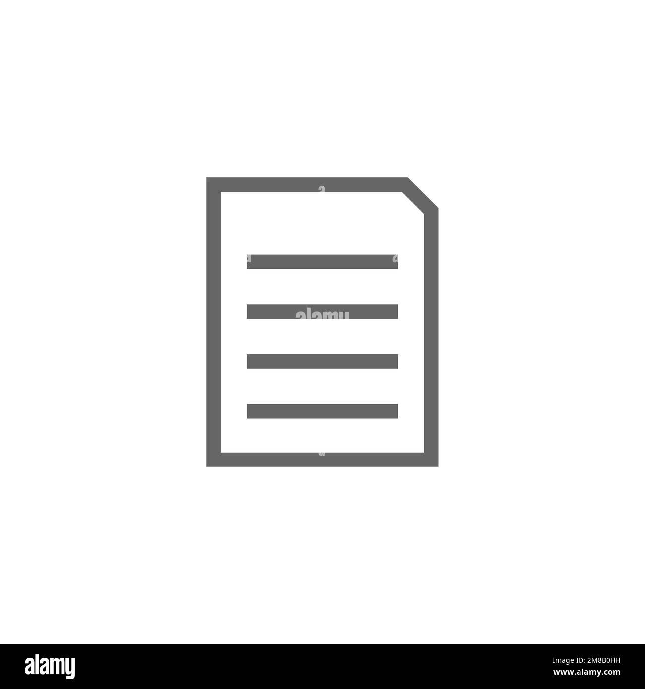 Document icon in flat style, vector illustration Stock Vector Image ...