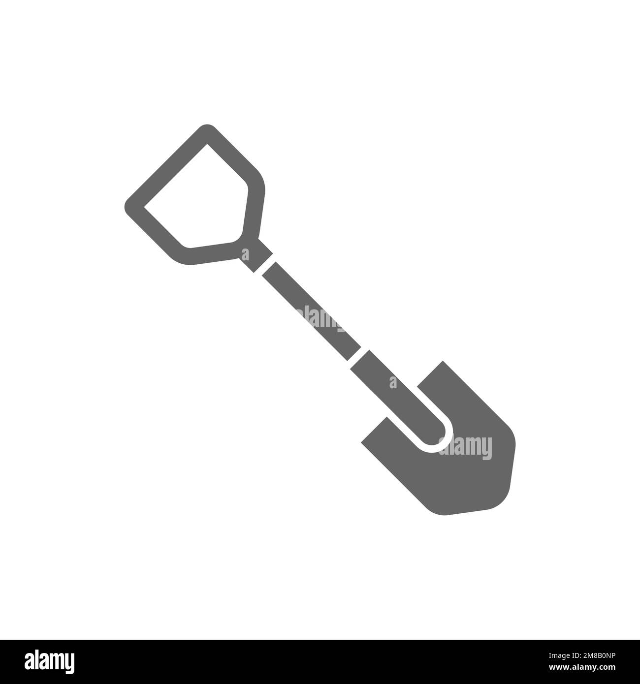 Shovel icon in flat style, vector illustration Stock Vector Image & Art ...