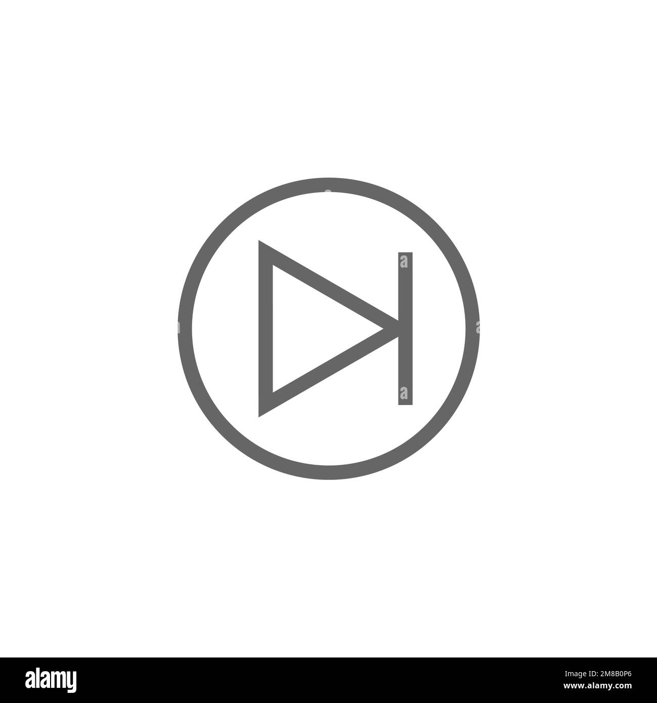 Jump forward icon in flat style, vector illustration Stock Vector Image ...