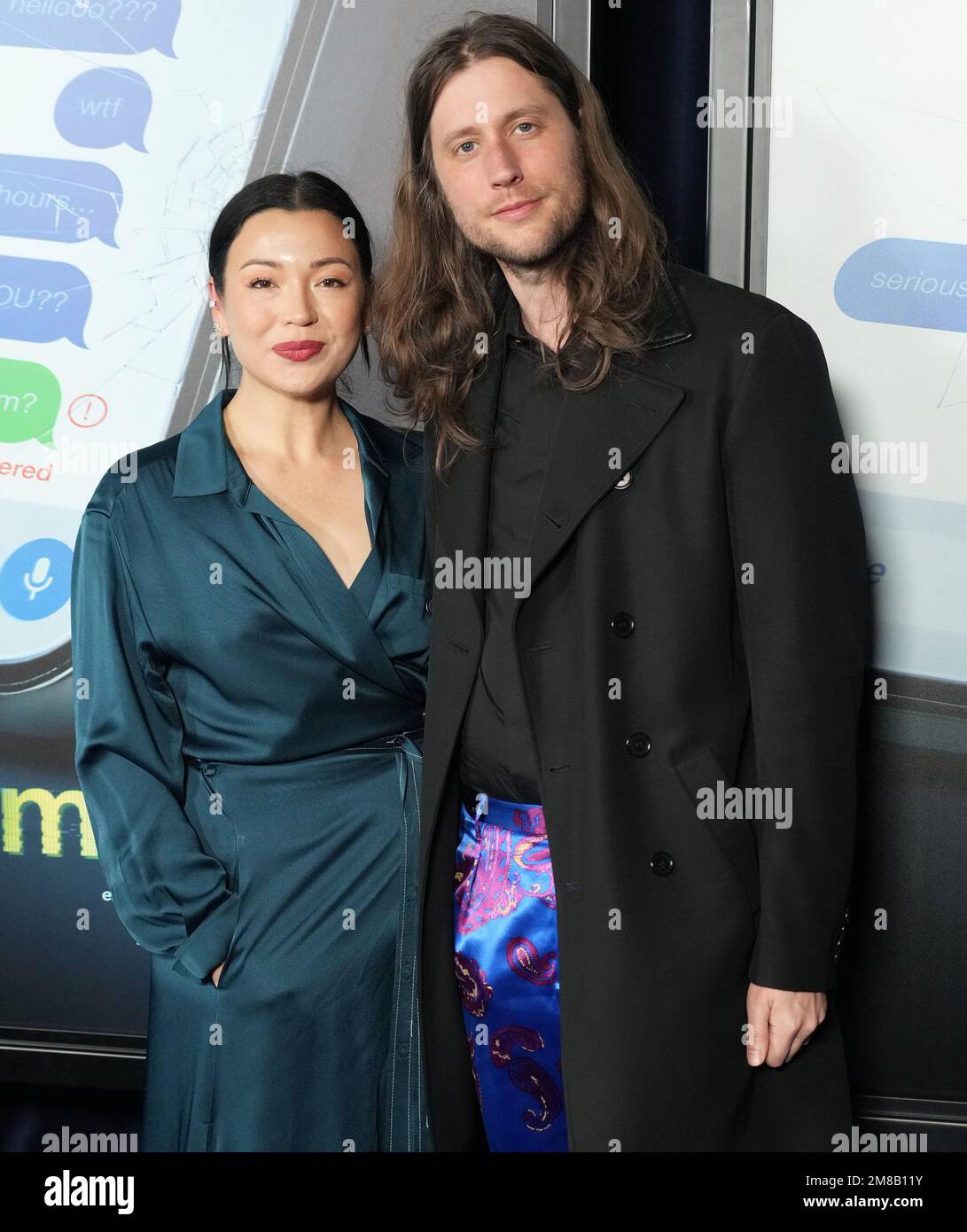 Los Angeles, CA, January 12, 2023. (L-R) Serena Goransson, Ludwig ...