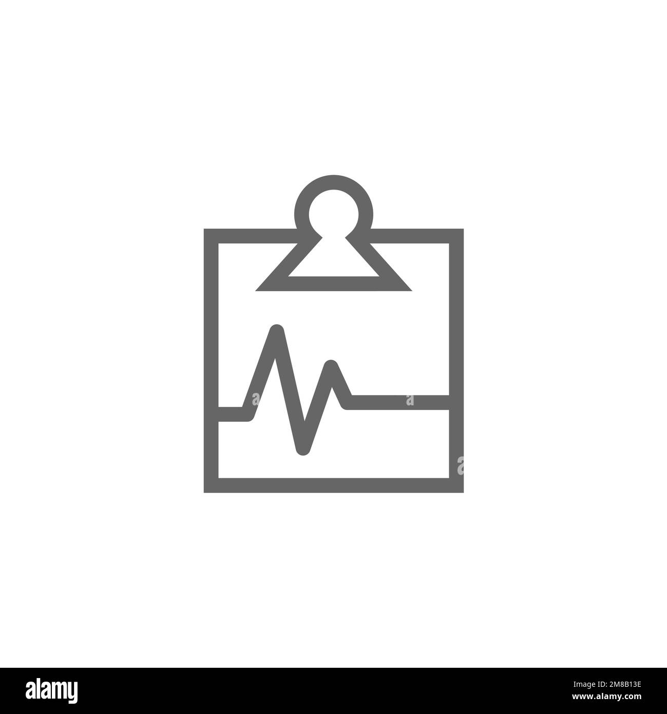 EKG icon, graphic resource template, vector illustration Stock Vector ...