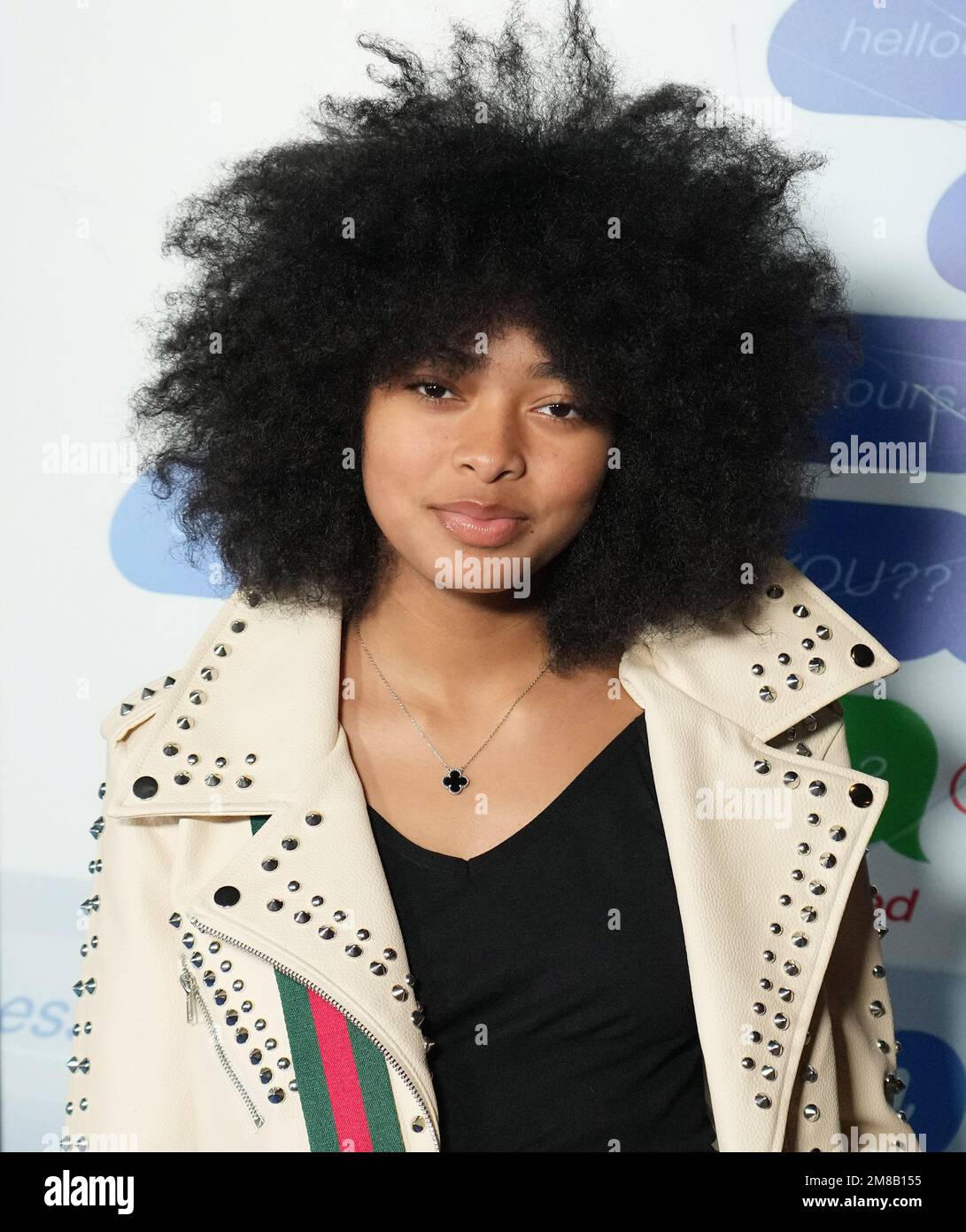 Los Angeles, CA, January 12, 2023. Mychal-Bella Bowman arrives at the ...