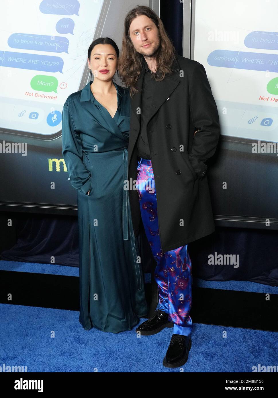 Los Angeles, CA, January 12, 2023. (L-R) Serena Goransson, Ludwig ...