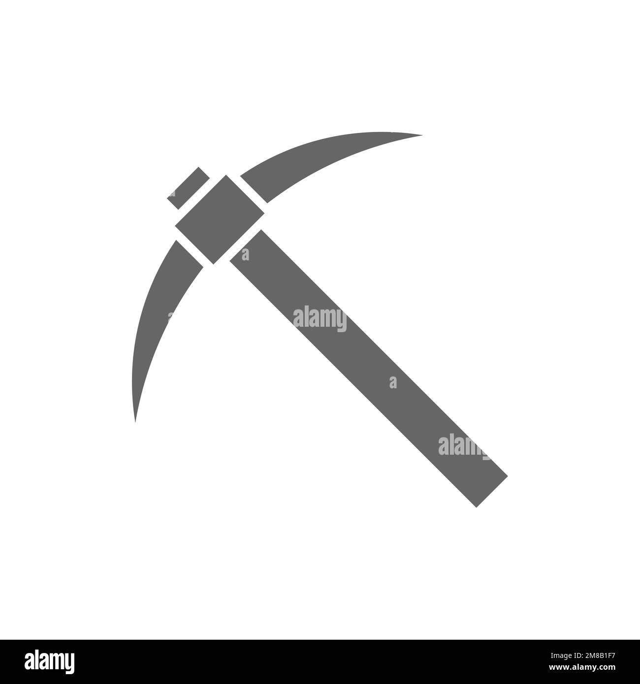 Pickaxe icon in flat style, vector illustration Stock Vector Image & Art - Alamy
