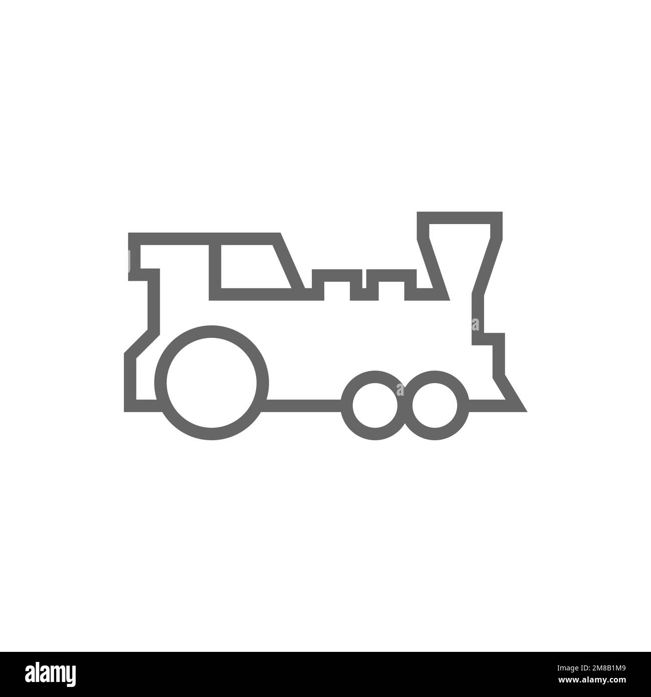 Locomotive icon, steam power graphic resource template, vector ...