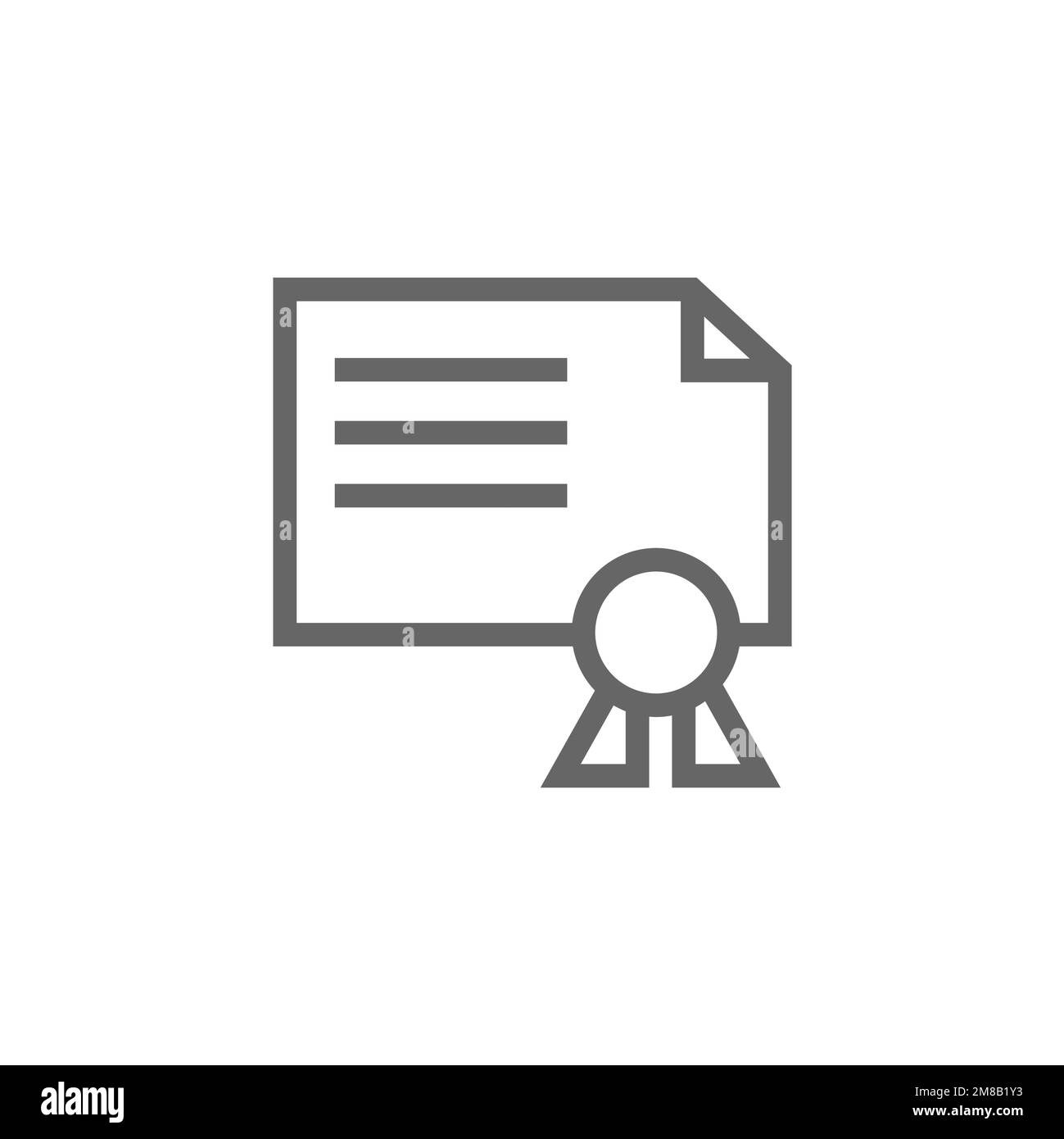 Honor certificate icon, graphic resource template, vector illustration ...
